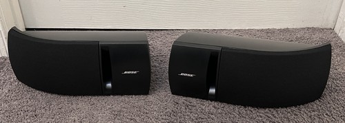 Pair of Bose 161 Black Bookshelf Surround Speakers 50W, 8 OHM w/ Wall ...