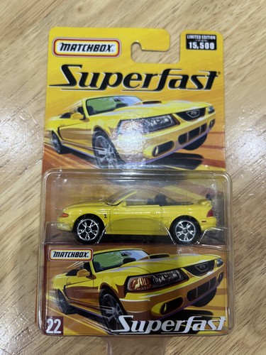 Matchbox Superfast No.22 Ford Mustang Yellow USA Edition Very Rare | eBay