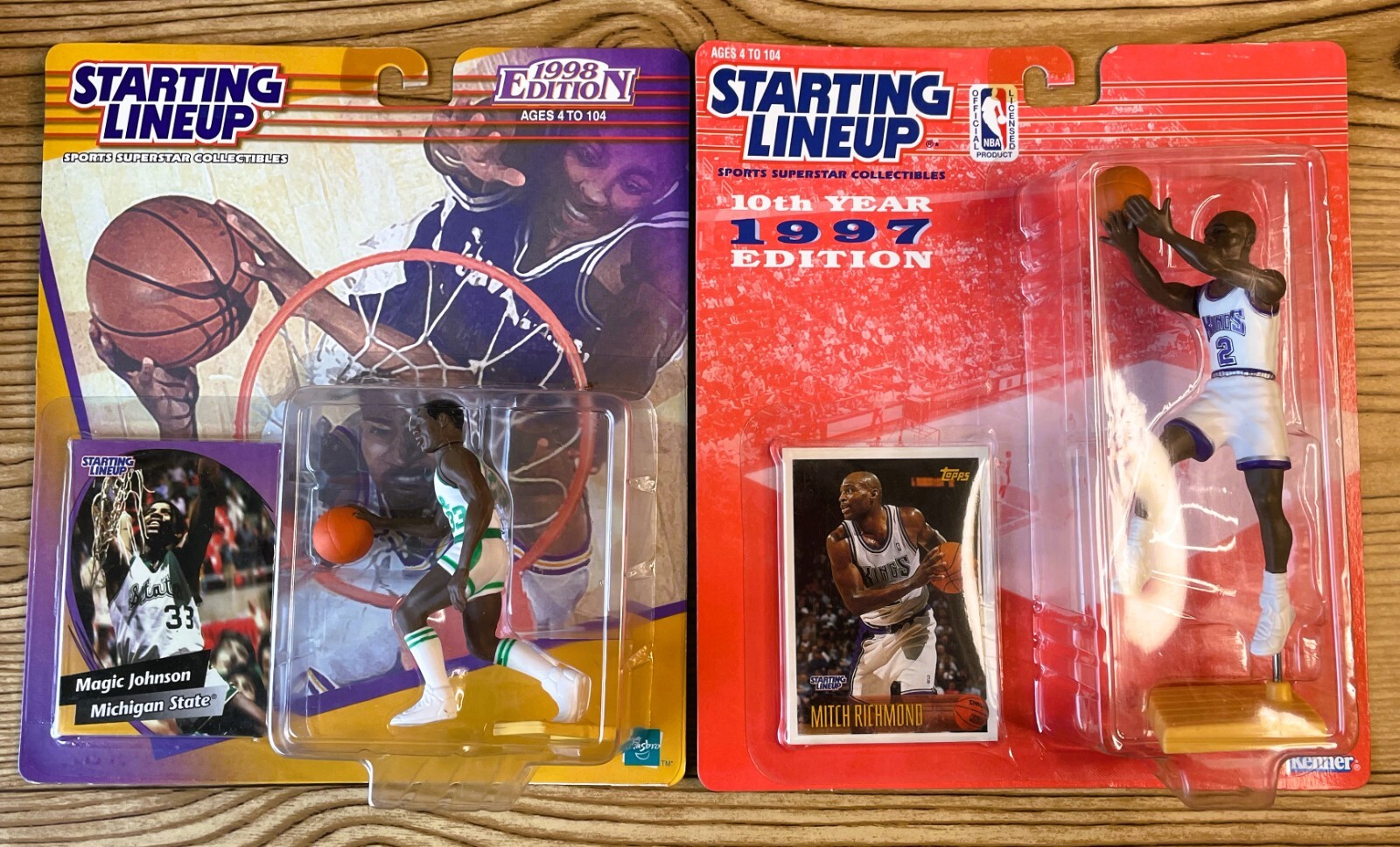 Kenner STARTING LINEUP NBA Lot of 9 Shaq Kobe Olajuwon Larry Bird Iverson More | eBay