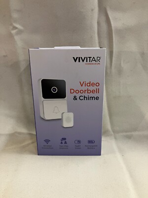 Vivitar DB201-NOC Wireless Video Doorbell Smart Security Camera Wi-Fi ...