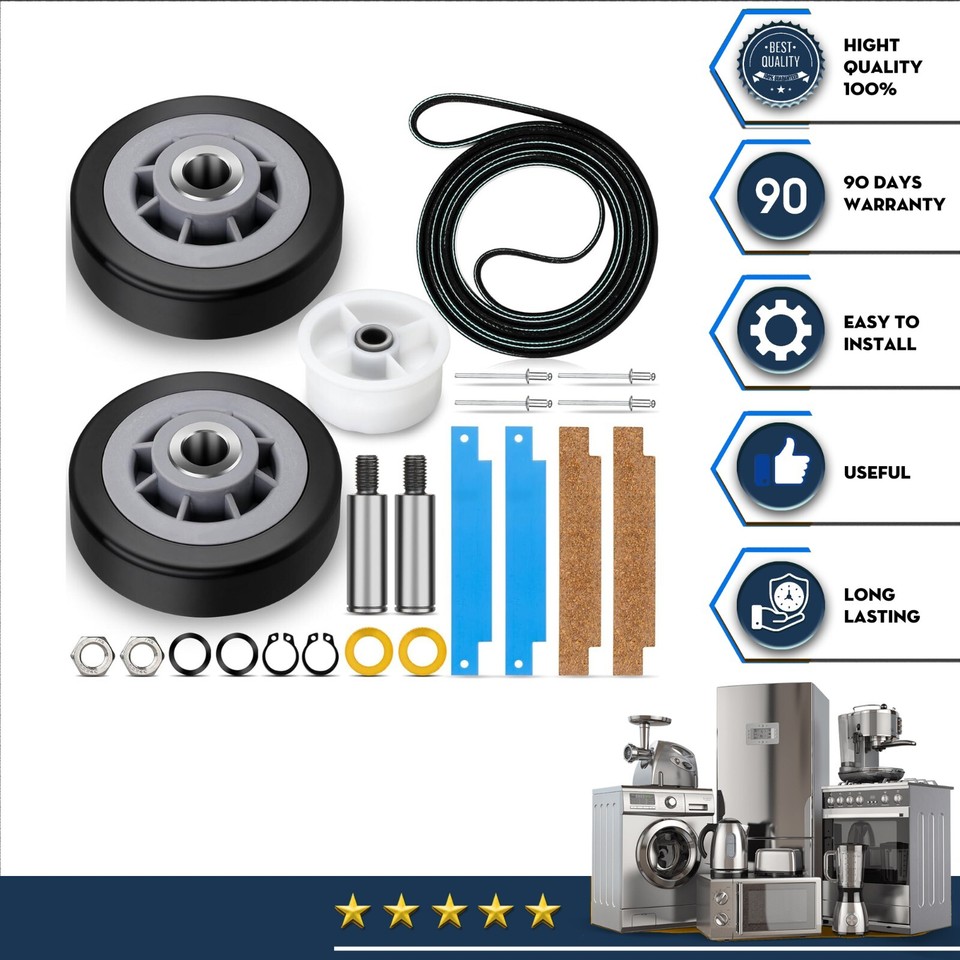 Dryer Roller Wheel For Maytag Neptune 3000 Series MDE6000AYW MDE5500AYW ...