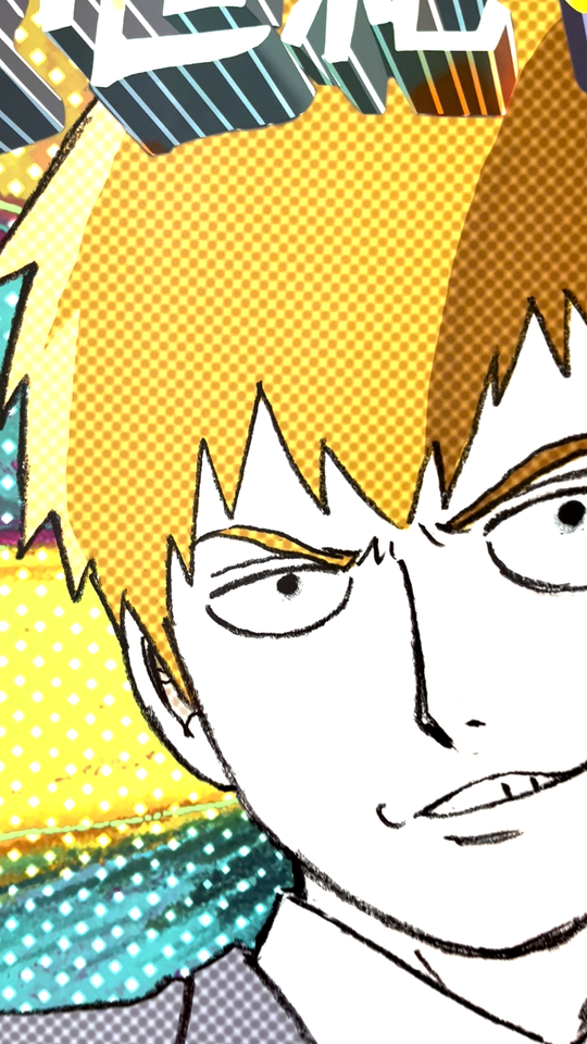 Mob Psycho 100 Poster Reigen Arataka Exhibition 2023 Limited B2 Size ...