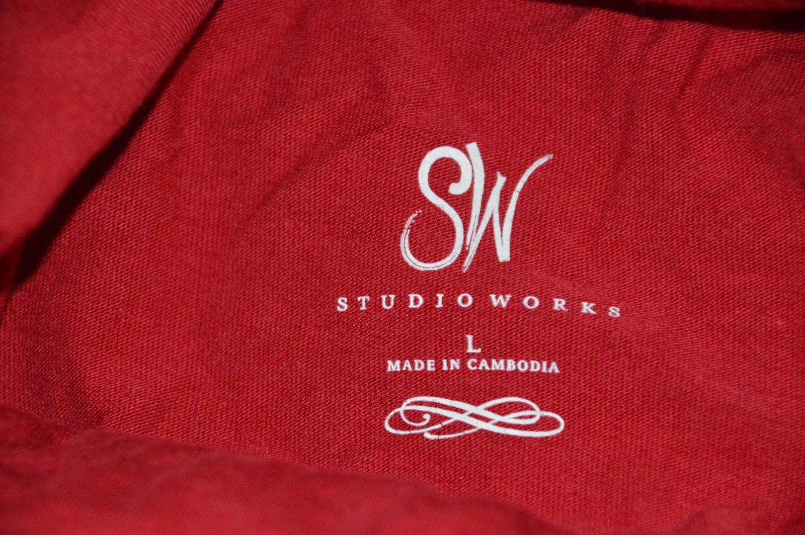 Studio Works Womens Large Dark Red Turtleneck Long Sleeve Shirt Solid ...