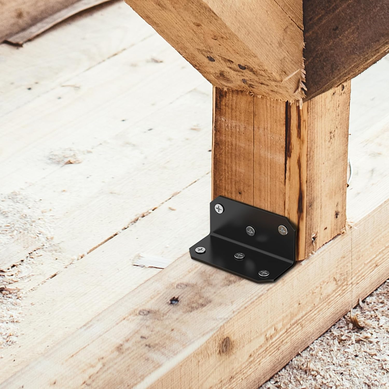 2X4" Galvanized Corner Brace, 90 Degree Angle Iron Brackets with Holes ...