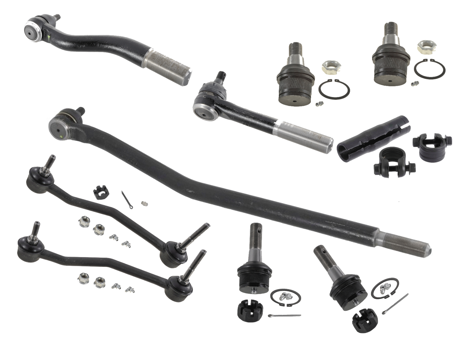 4x4 FORD F-450 Super Duty Steering Parts Drag Link Tie Rods Ball Joints ...