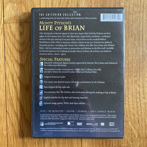 Monty Python's Life of Brian DVD Criterion Collection, John Cleese ...
