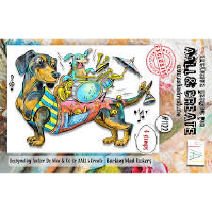 AALL AND CREATE - CLEAR STAMPS - BARKING MAD ROCKERS | eBay