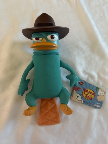 Agent P Perry the Platypus Jakks Action Figure plush Disney Phineas ...