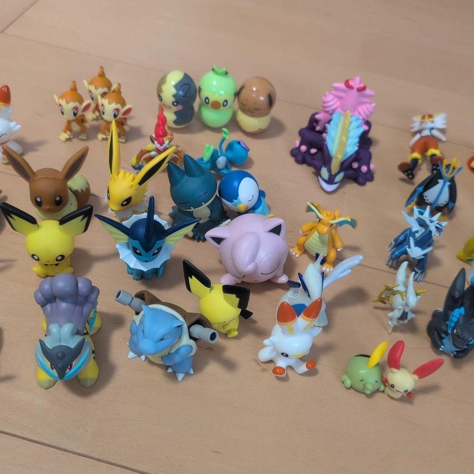 Pokemon Figures Bulk Set Multicolor Good Condition Multiple Collectible ...