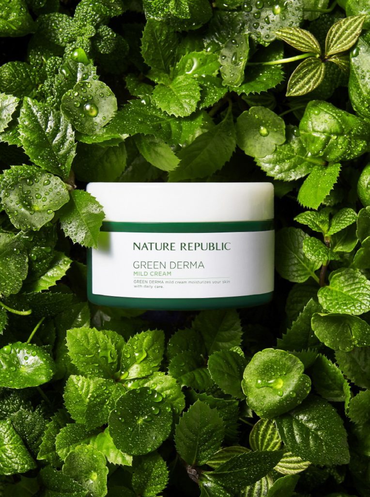 NEW [NATURE REPUBLIC] GREEN DERMA MILD CICA CREAM EXO Korean cosmetics ...