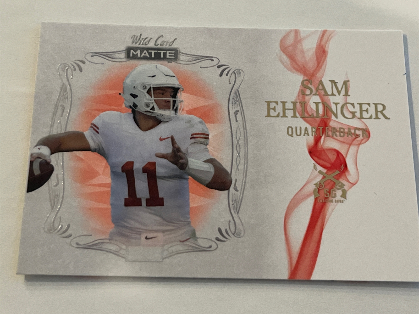 2021 Wild Card Matte SAM EHLINGER RC #MSG-8 WHITE SMOKING GUNS ROOKIE ...