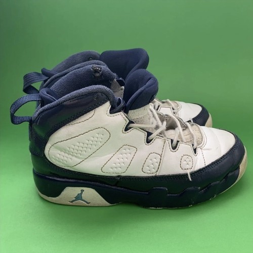 Jordan IX 9 Retro Kids Size 1Y Pearl Blue UNC Athletic Basketball ...