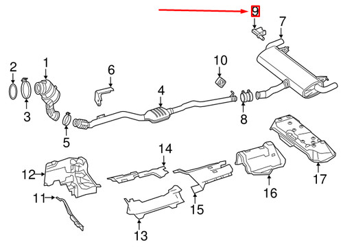 NEW MERCEDES-BENZ GLC X253 REAR RIGHT MUFFLER BRACKET A2534906700 | eBay