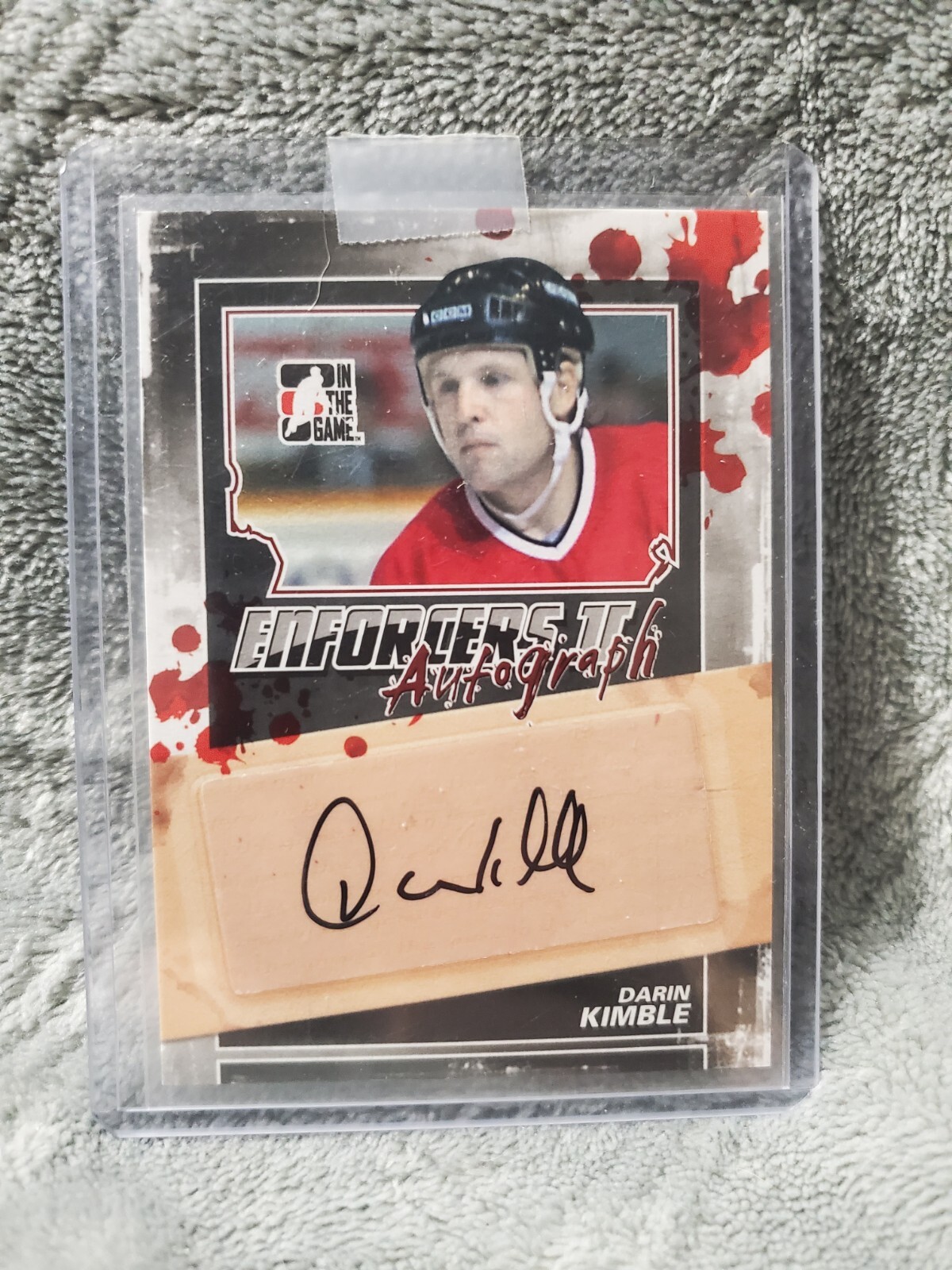 2012/13 ITG Enforcers II Series Autograph Darin Kimble Hockey Card A-DK ...