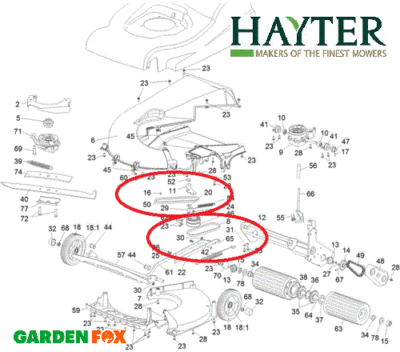 Genuine Hayter Harrier 56 560/1/3 J/H/F PAIR Drive BELTS 411024 772 ...