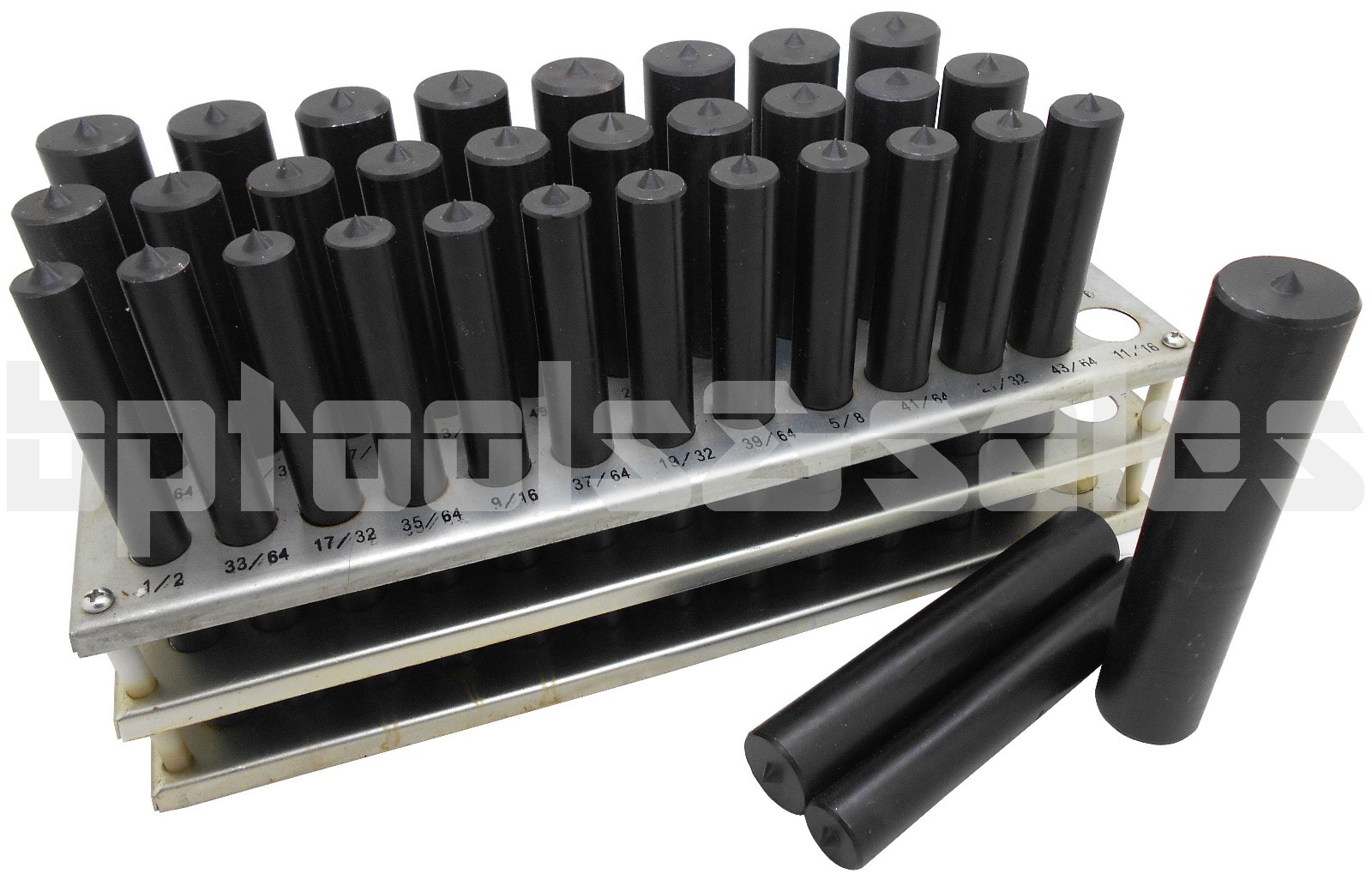 33pc Jumbo Transfer Punch Set 1/2" to 1" Machinist Thread Tool w/ Metal ...