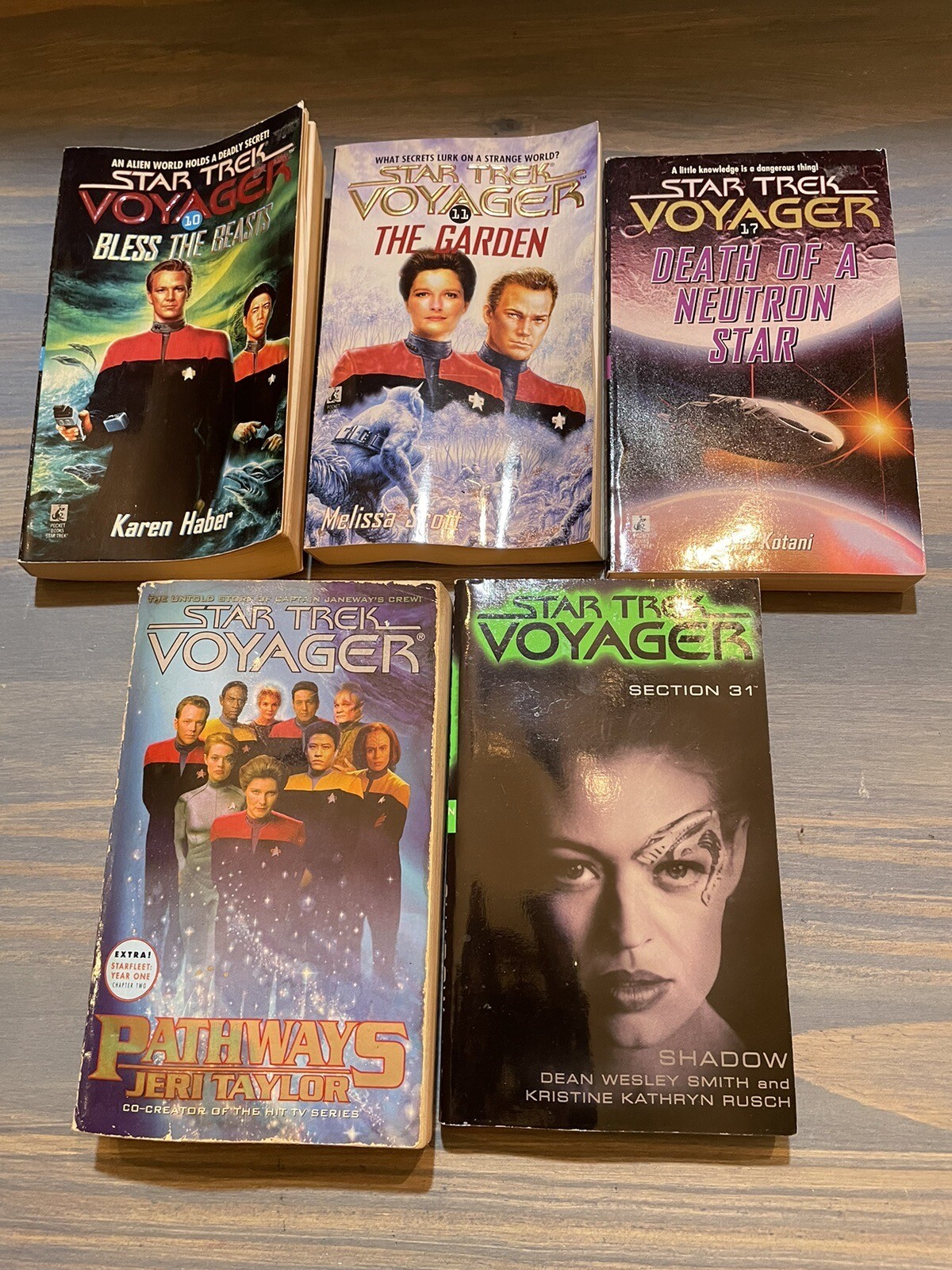 STATR TREK VOYAGER BOOK LOT Of 5 DIFFERENT PAPERBACKS | eBay