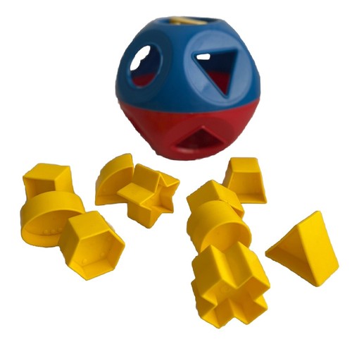 Tupperware Tuppertoys Vintage Shape O Ball Toy Shapes Sorter 10 Shapes ...