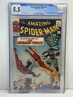 Amazing Spider-Man #17 CGC FN- 5.5 2nd Appearance Green Goblin Steve ...