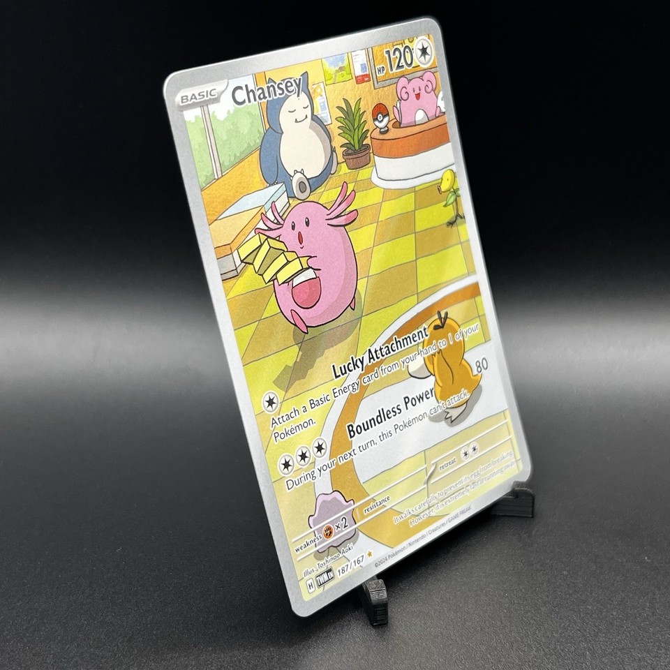 Pokémon TCG Chansey 187/167 Twilight Masquerade Illustration Rare Holo ...