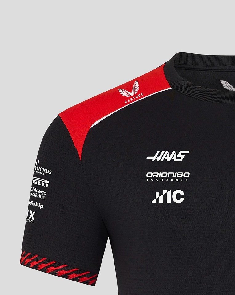 Haas F1 Team 2026 Official Teamwear Set up Drivers T-Shirt Tee Black ...