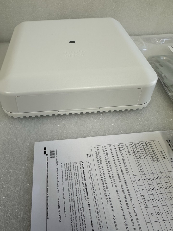 Cisco AIR-AP3802I-B-K9 Aironet 3802 Series Wireless Access Point Cisco ...