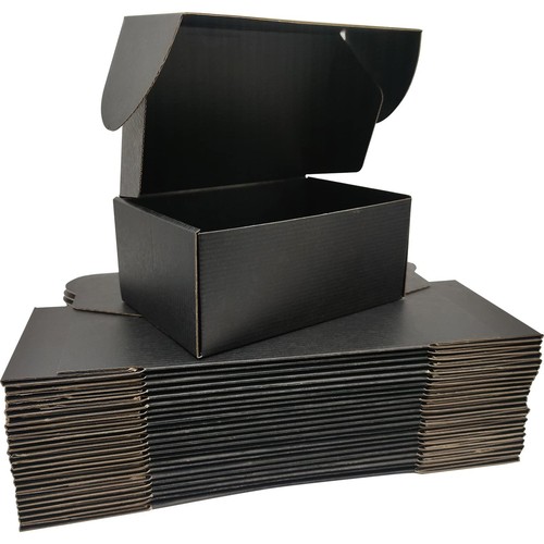Small Black Shipping Boxes for Small Business Pack of 25-9x6x4 inches ...