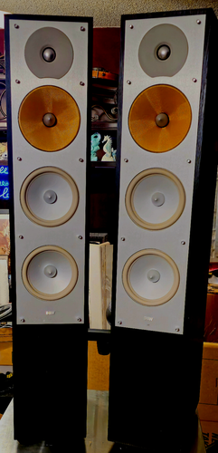 B & W BOWERS & WILKINS CM6 3-WAY FLOOR SPEAKERS VERY RARE! 5 STAR ...