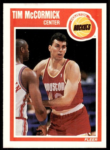 1989-90 Fleer Basketball Card Tim McCormick A Houston Rockets #60 | eBay