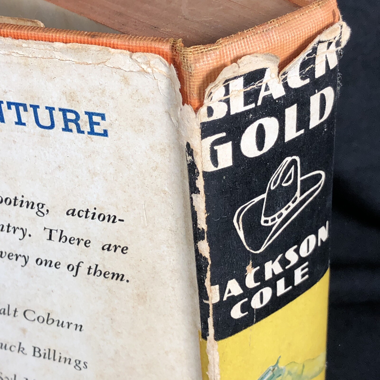 Black Gold Jackson Cole Novel of the Texas Rangers Old West Hardback ...