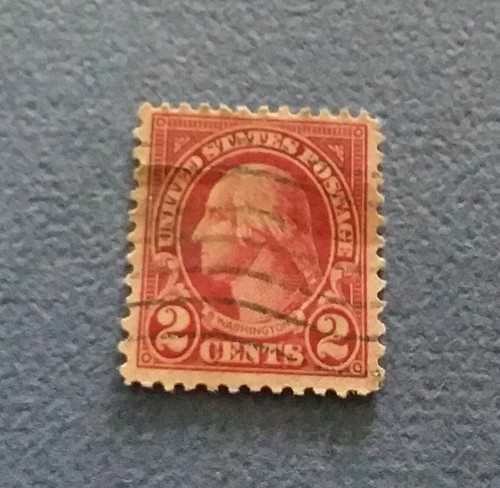 RARE George Washington 2 Cent RED Postage Stamp - Two Cent USPS Stamp ...
