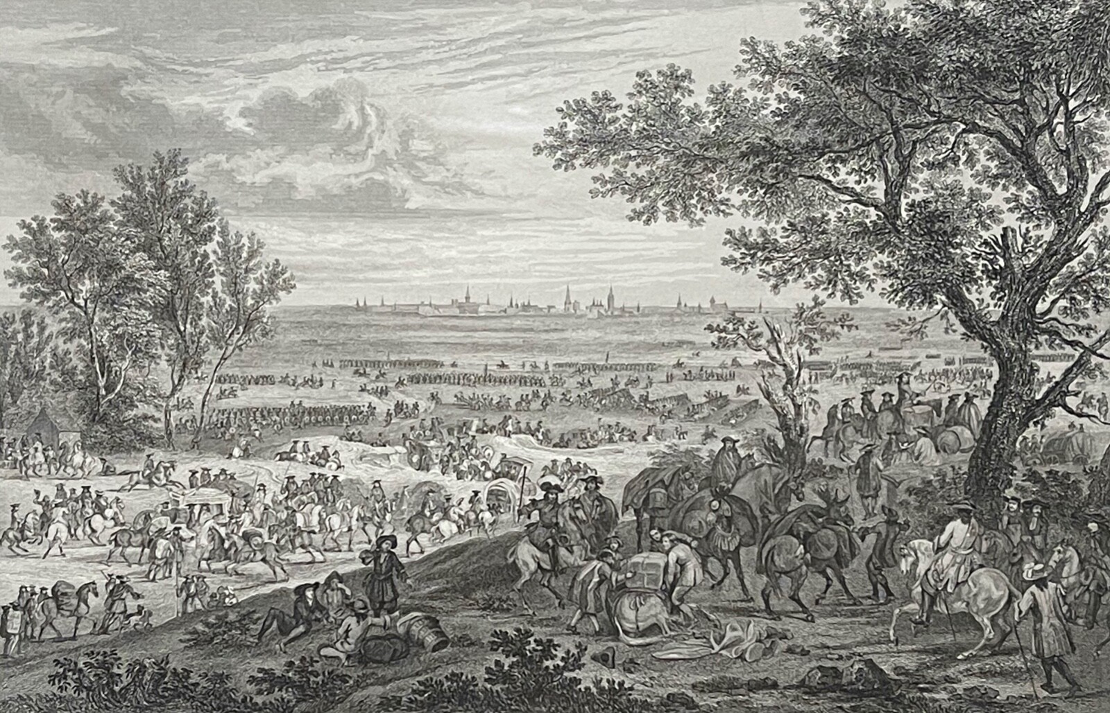 Seat de Douai 1667 Louis XIV War Of Dévolution Engraving Towards 1840 ...