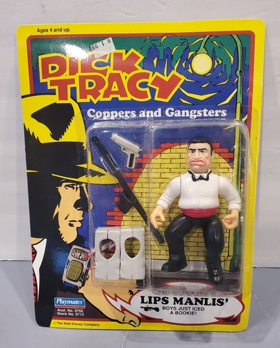 Dick Tracy Coppers & Gangsters Lips Manlis Figure, 1990 Playmates, NIP ...