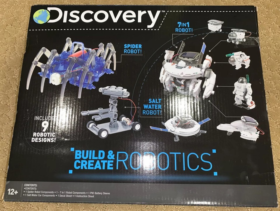 DISCOVERY BUILD AND CREATE ROBOTICS W/ 9 ROBOT DESIGNS Stem Brand New ...