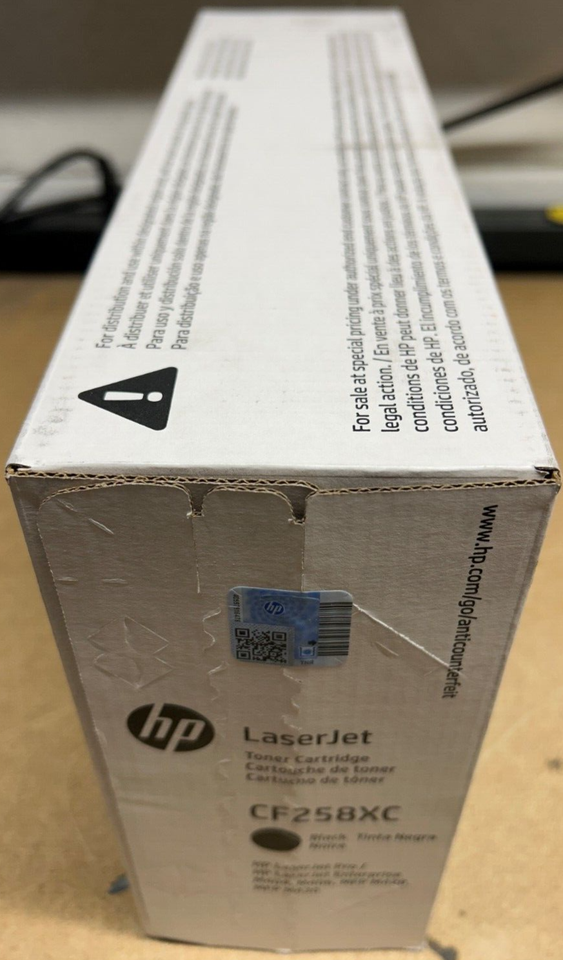 Genuine HP LaserJet CF258XC High Yield Black Toner for M406dn, MFP M430 ...