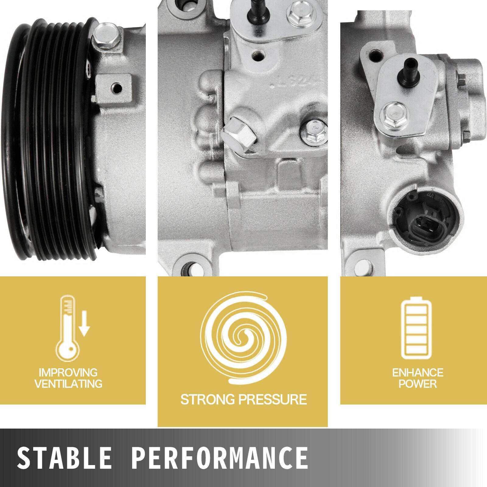 A/C Compressor 67328 For 2008-14 Scion xD 2009-10 Toyota Matrix ...