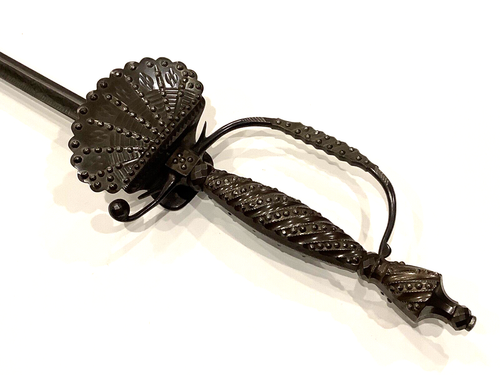 Antique English Colonial officer Rapier sword 1700’s Engraved Pirates ...