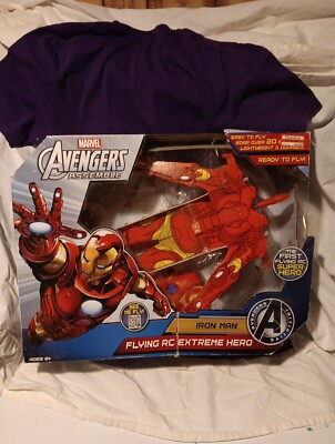 New Marvel Avengers Assemble Remote Control Iron Man Flying RC Extreme ...