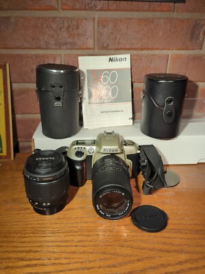 Nikon N60 film camera w/Tamron AF 28-80mm Lens Sigma 100-300 Lens | eBay