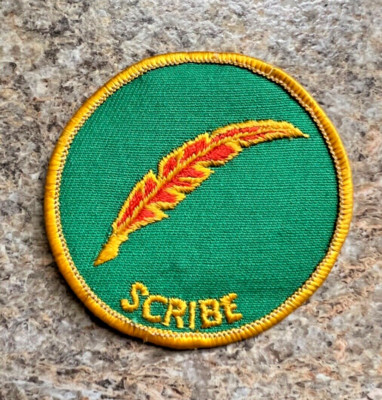 Vintage Scribe Position Patch Boy Scout Insignia | eBay