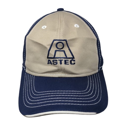 ASTEC Strapback Hat Blue OSFA Embroidered Adjustable 6 Panel Colorblock ...