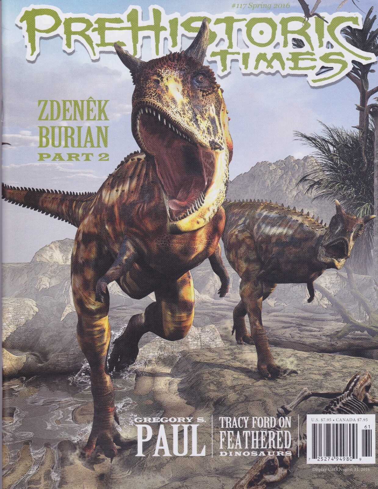 Issue #117 of Prehistoric Times dinosaur magazine PT Spring 2016 50% ...