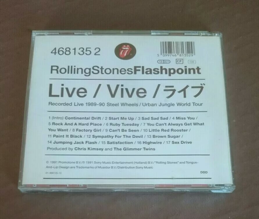 The Rolling Stones - Flashpoint (Live) + 3 Bonus Tracks (CD 1991) free ...