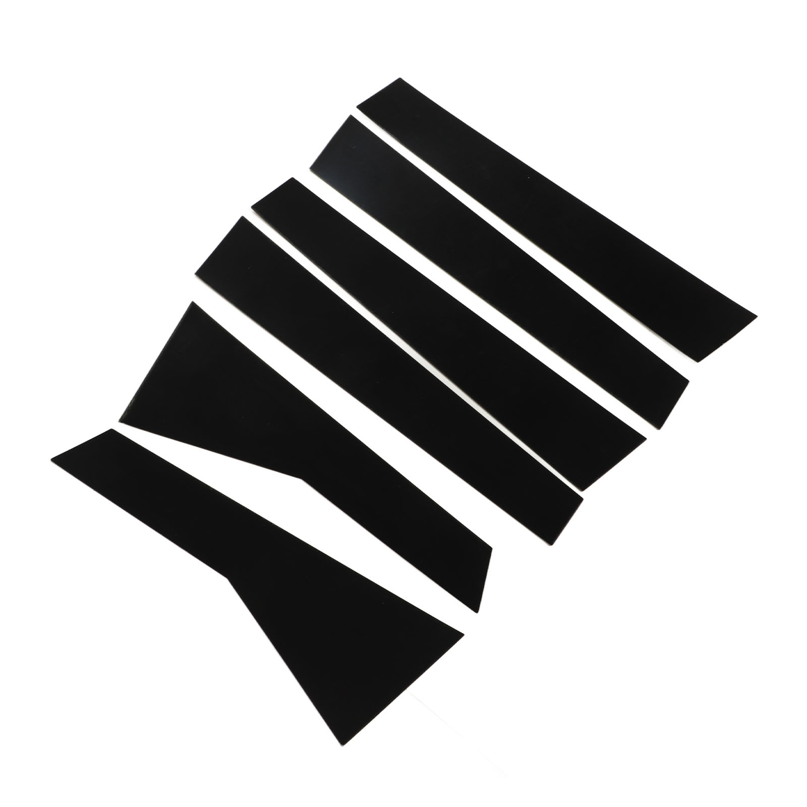 XXL 6Pcs Pillar Post Decal Trim Glossy Black Lightweight Pillar Posts ...