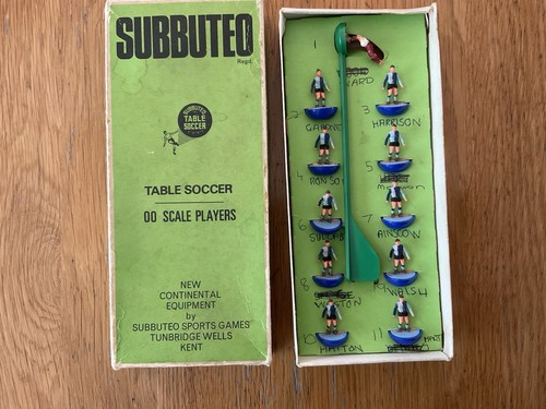 Subbuteo Heavyweight Bishop Auckland Reference 33 Sky Inner Blue Outer ...