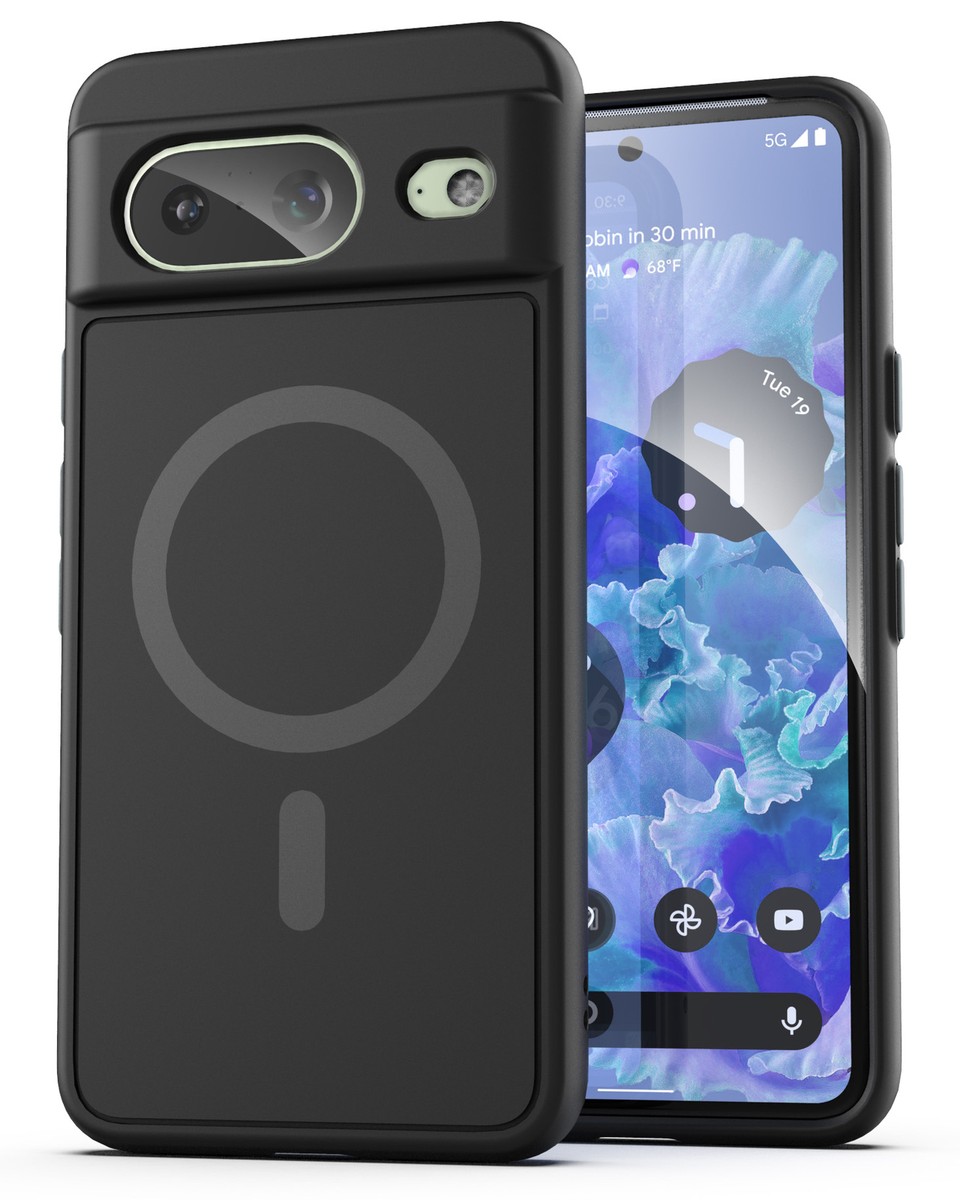 Google Pixel 8 Case - Magnetic for MagSafe Charging & Accessories (Black)