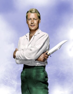 RARE COLOR STILL ALAN LADD JIM BOWIE | eBay