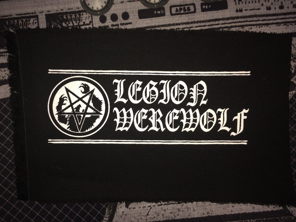 Satanic Warmaster True Werewolf Black Metal Legion Canvas Patch ...