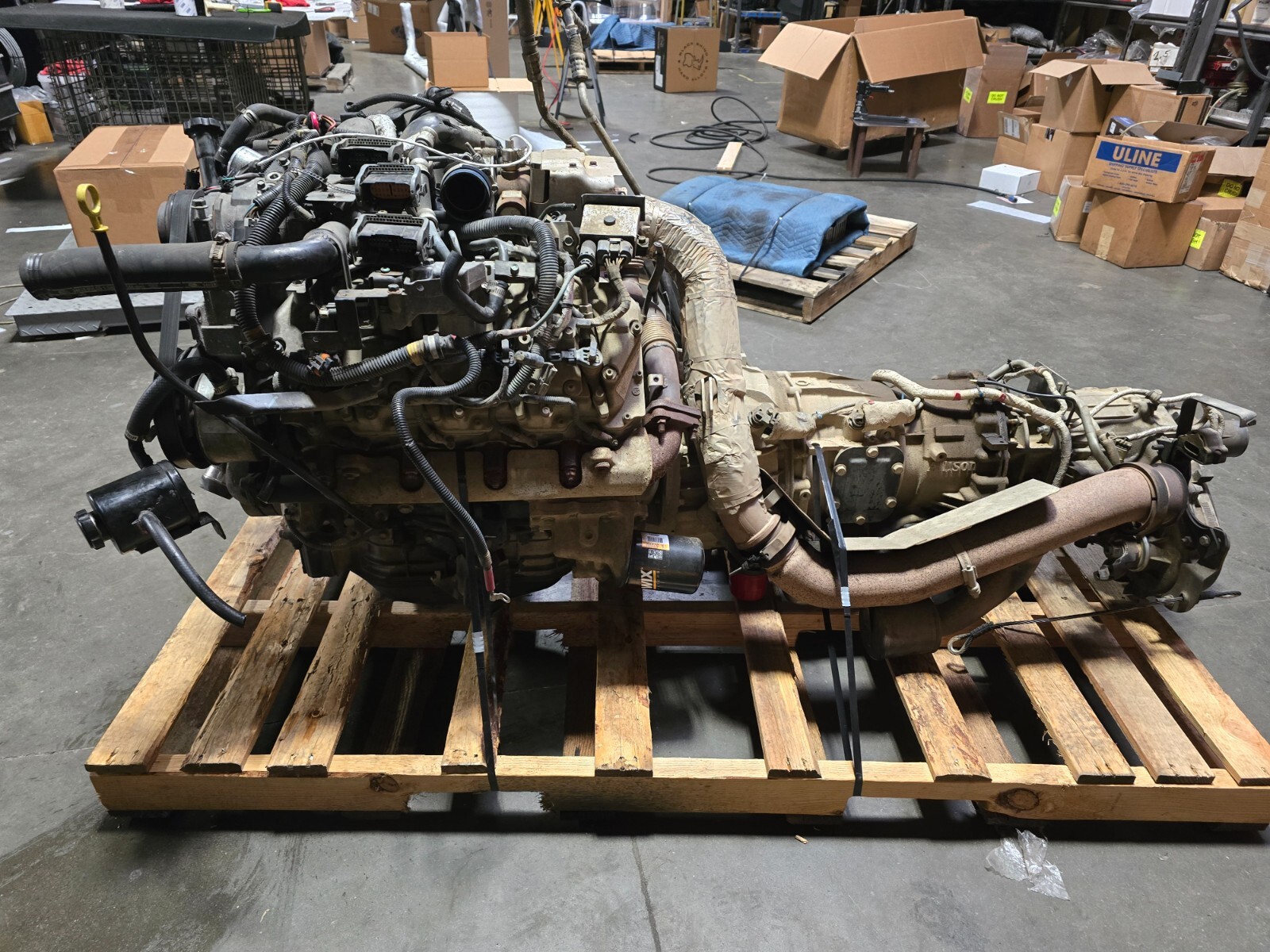 Hummer H1 Alpha Duramax 6.6L Turbo Diesel Engine Transmission Complete ...