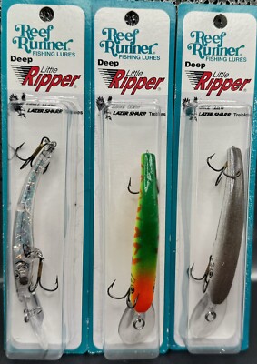 Lot Of 3 lures-reef runner deep little ripper 600 series | eBay